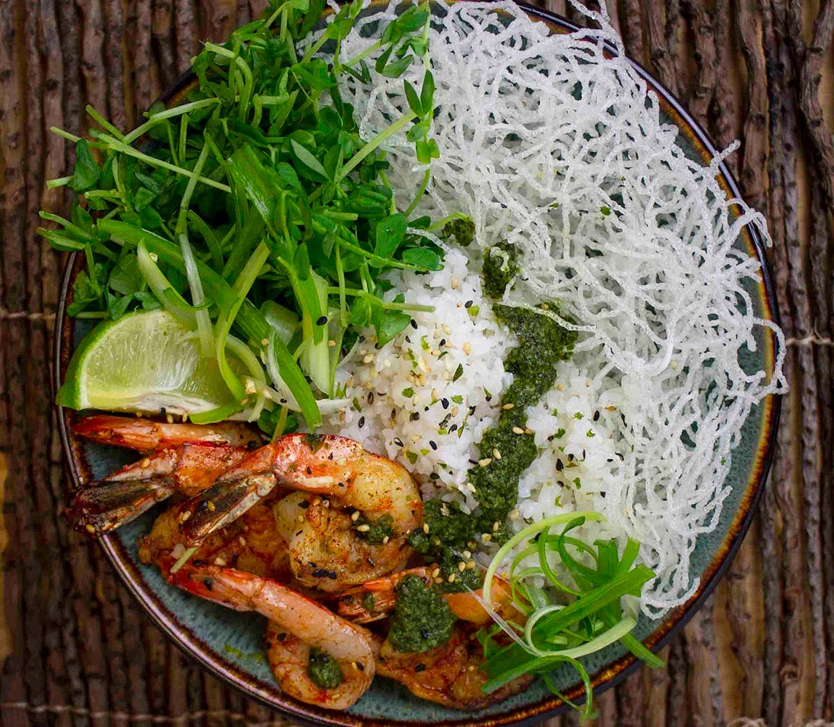 Coconut Rice Bowl with Grilled Shrimp - Armanino Foodservice