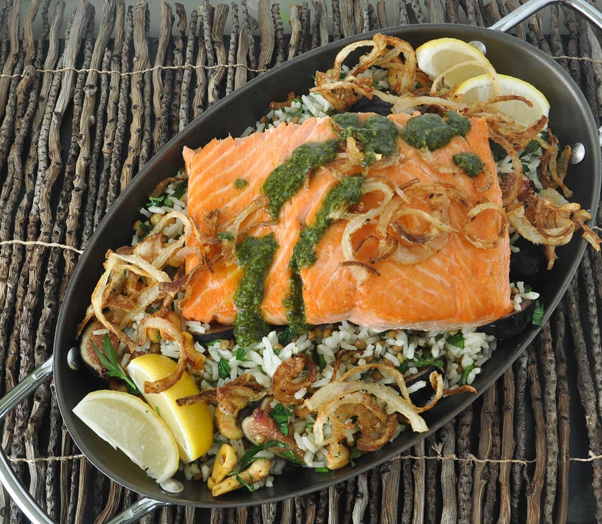 Baked Salmon Biryani - Armanino Foodservice